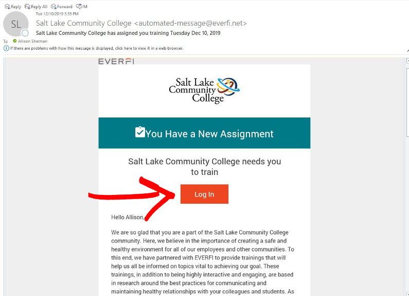 Required Training | SLCC
