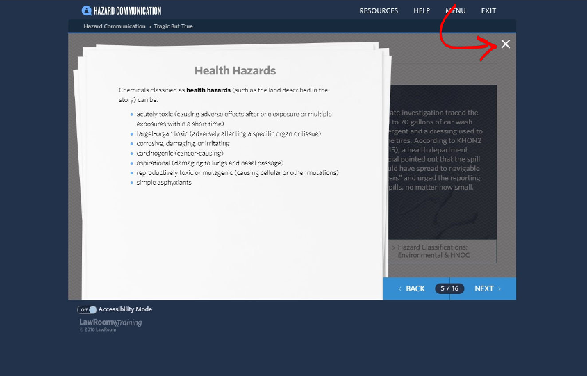 Required Training Slcc