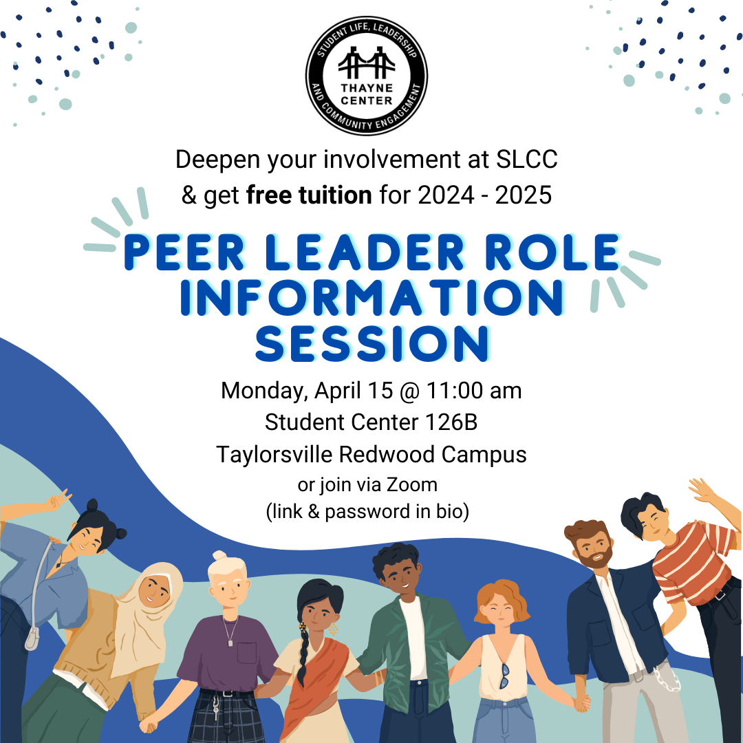 Become a Thayne Center Peer Leader | SLCC