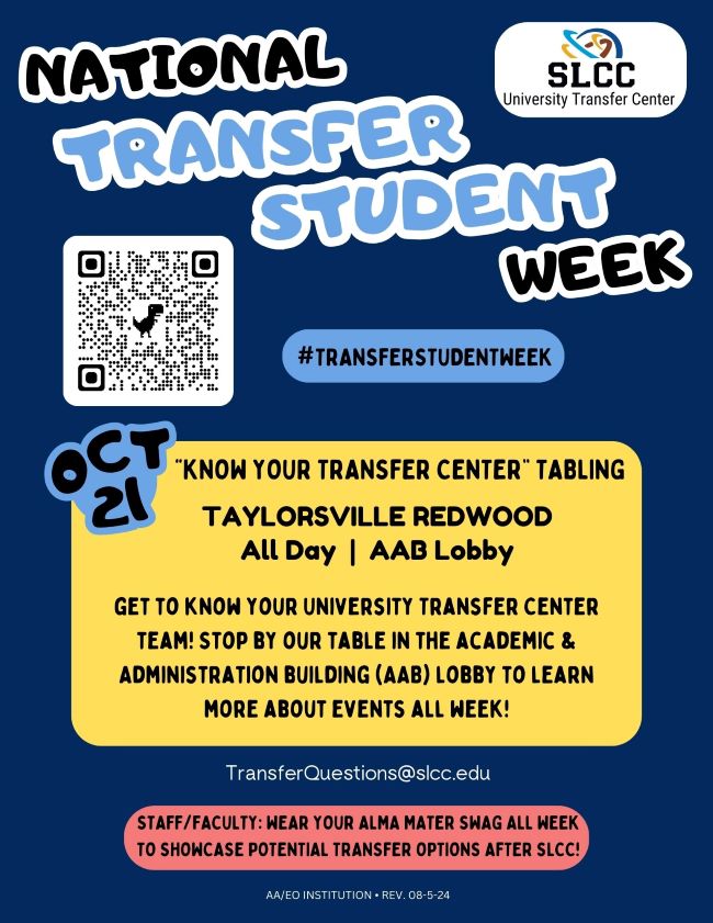 National Transfer Student Week | SLCC